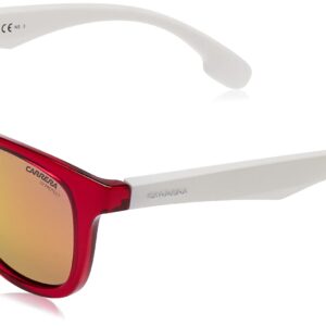 Carrera CARRERINO 20 Rectangular Sunglasses, White Pink Gold/Pink, 46mm, 17mm