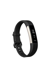 fitbit alta hr, black, large (us version)