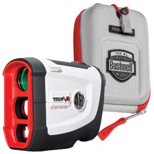 bushnell tour v4 shift golf laser rangefinder, white, regular