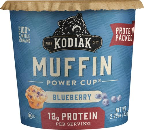 Kodiak Cakes Minute Muffins, Mountain Blueberry, 2.29 Ounce (Packaging May Vary)