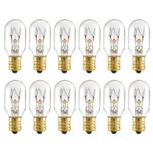 vinkoe kitchen 25 watt salt lamp bulbs himalayan original replacement light bulbs incandescent candelabra bulbs e12 socket-12 pack