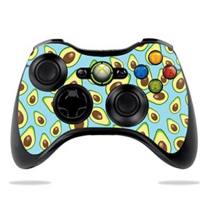 mightyskins skin compatible with microsoft xbox 360 controller - blue avocados | protective, durable, and unique vinyl decal wrap cover | easy to apply, remove, and change styles | made in the usa