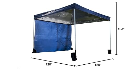 World Famous Sports Sun Canopy, 10'x10', Blue