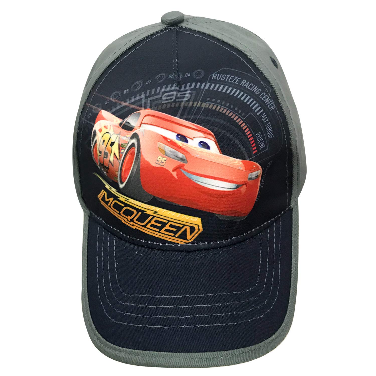 Disney Pixar Lightning McQueen Cars Grey Boys Baseball Cap Age 4-7