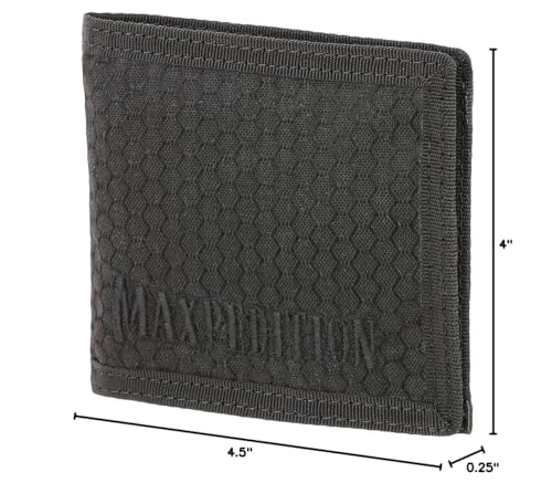 MAXPEDITION BFW Bi Fold Wallet, Black, 9x0.125x4