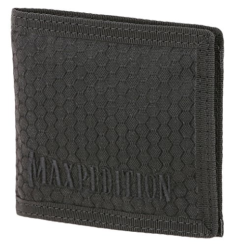 MAXPEDITION BFW Bi Fold Wallet, Black, 9x0.125x4