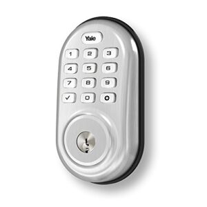 Yale Assure Lock with Z-Wave, Satin Nickel Smart Keypad Deadbolt Lock Works with Ring Alarm, Samsung SmartThings, (Hub Required, Sold Separately), ‎YRD216-ZW2-619