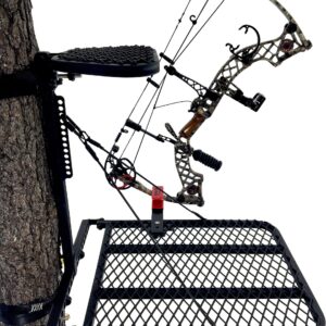 My Bow Buddy Regular Hang-On Buddy Tree Stand Bow Holder | Steel Bow Holder for Tree Stand with Rubber Grip | Works as a Compound or Crossbow Stand | Bow Holder Archery Stand with Quick Attach Knobs