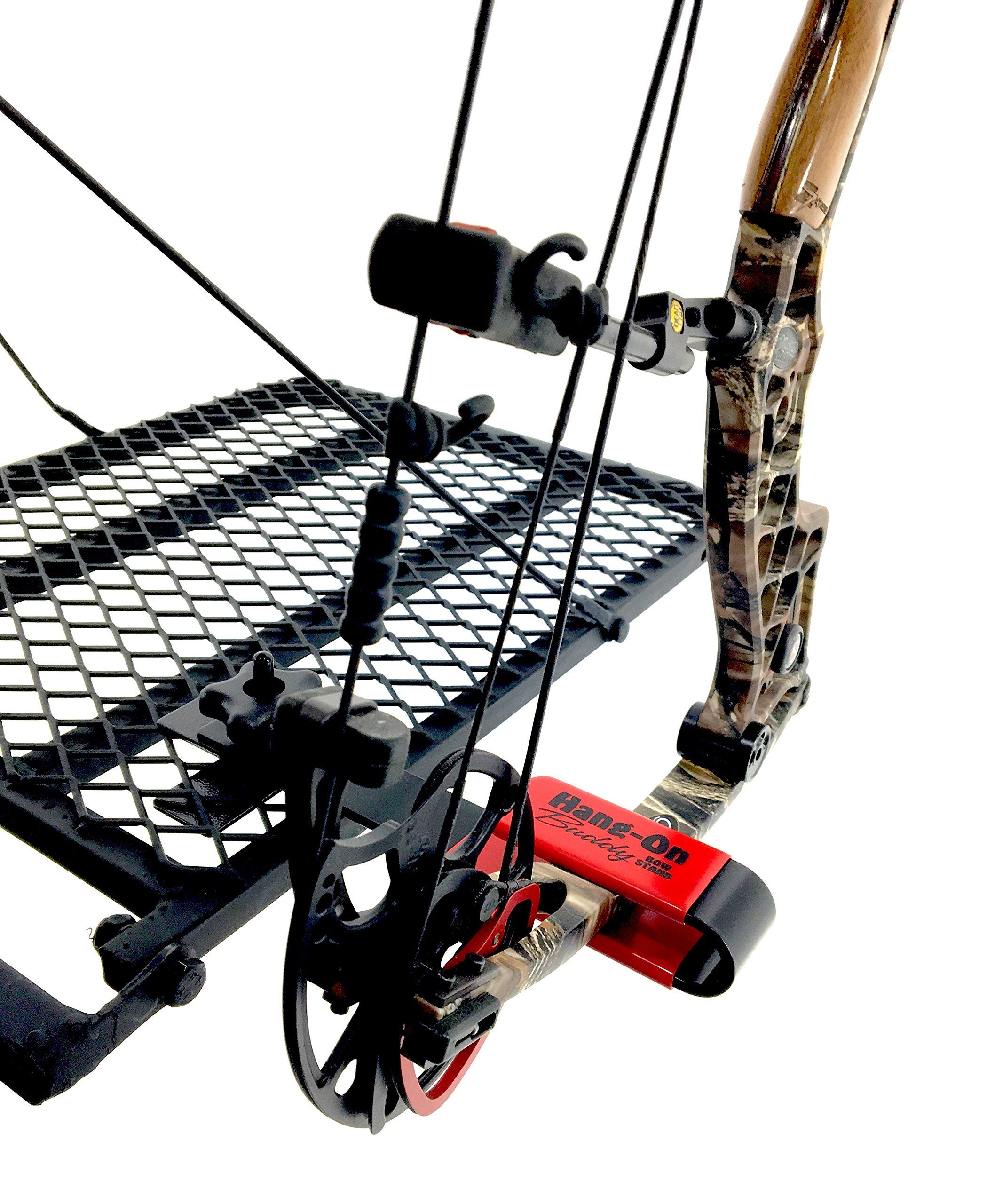 My Bow Buddy Regular Hang-On Buddy Tree Stand Bow Holder | Steel Bow Holder for Tree Stand with Rubber Grip | Works as a Compound or Crossbow Stand | Bow Holder Archery Stand with Quick Attach Knobs