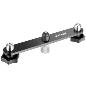 neewer nw-036 microphone bar, durable sturdy steel microphone mount bracket t-bar with standard 5/8-inch thread smooth finish, suitable for most microphones clips stands boom arms (original version)