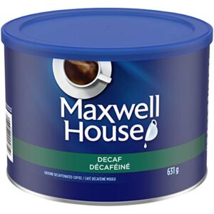 maxwell house decaffeinated ground coffee, 631g/22.3 oz., imported from canada)