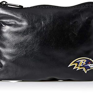 FOCO Baltimore Ravens Exclusive Team Logo Flats With Clutch Extra Large