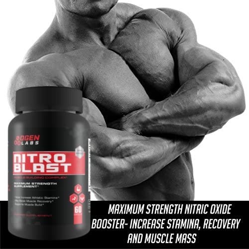 Ogen Labs- Nitro Blast- Maximum Strength Nitric Oxide Booster- Increase Stamina, Recovery and Muscle Mass