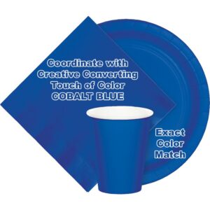 Creative Converting Plastic Tablecover, 54" x 102", Cobalt Blue