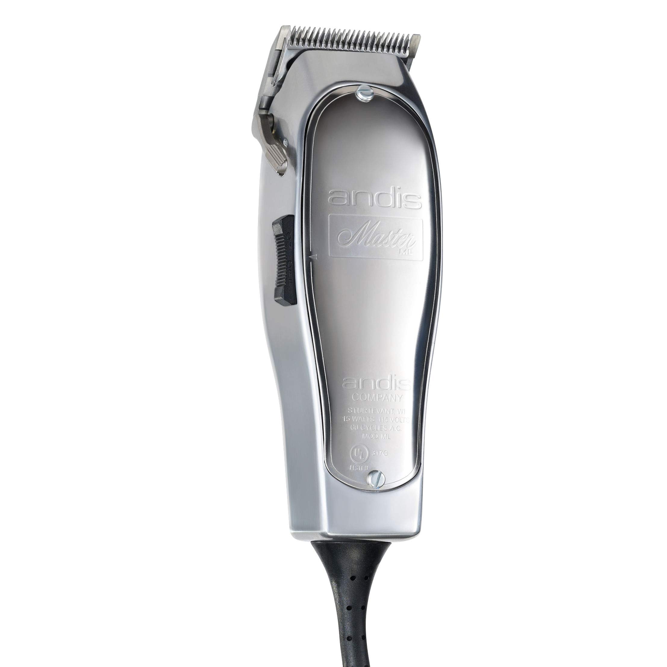 Andis Master Hair Adjustable Blade Clipper, with a Andis Master Dual Magnet 5-Comb Set with a BeauWis Blade Brush