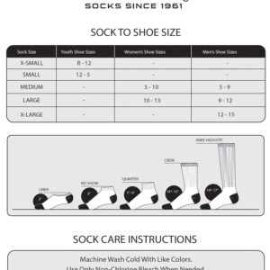 TCK 2-n-1 Premium Baseball Stirrup Socks (Black, Small)