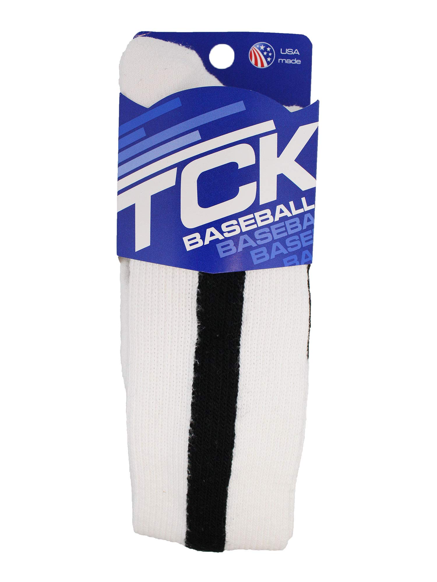 TCK 2-n-1 Premium Baseball Stirrup Socks (Black, Small)