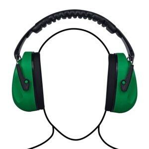 HEARTEK Noise Cancelling Headphones for Kids & Toddlers - Hearing/Ear Protection Dark Green