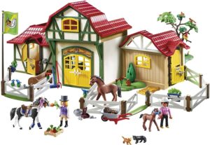 playmobil horse farm building set