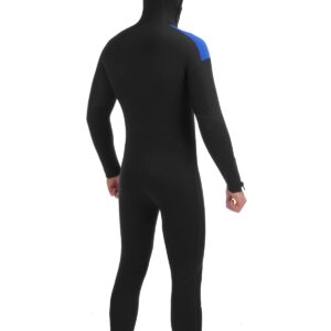 REALON Mens Wetsuit 5mm Neoprene Diving Suit Full Body Long Sleeve Front Zip Hoodie Thermal Wet Suits Winter Keep Warm in Cold Water for Freediving Spearfishing Scuba Snorkeling (5mm, 3X-Large)