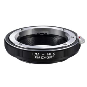 k&f concept lm to nex adapter compatible with leica m lens to sony alpha nex e-mount camera lens mount adapter