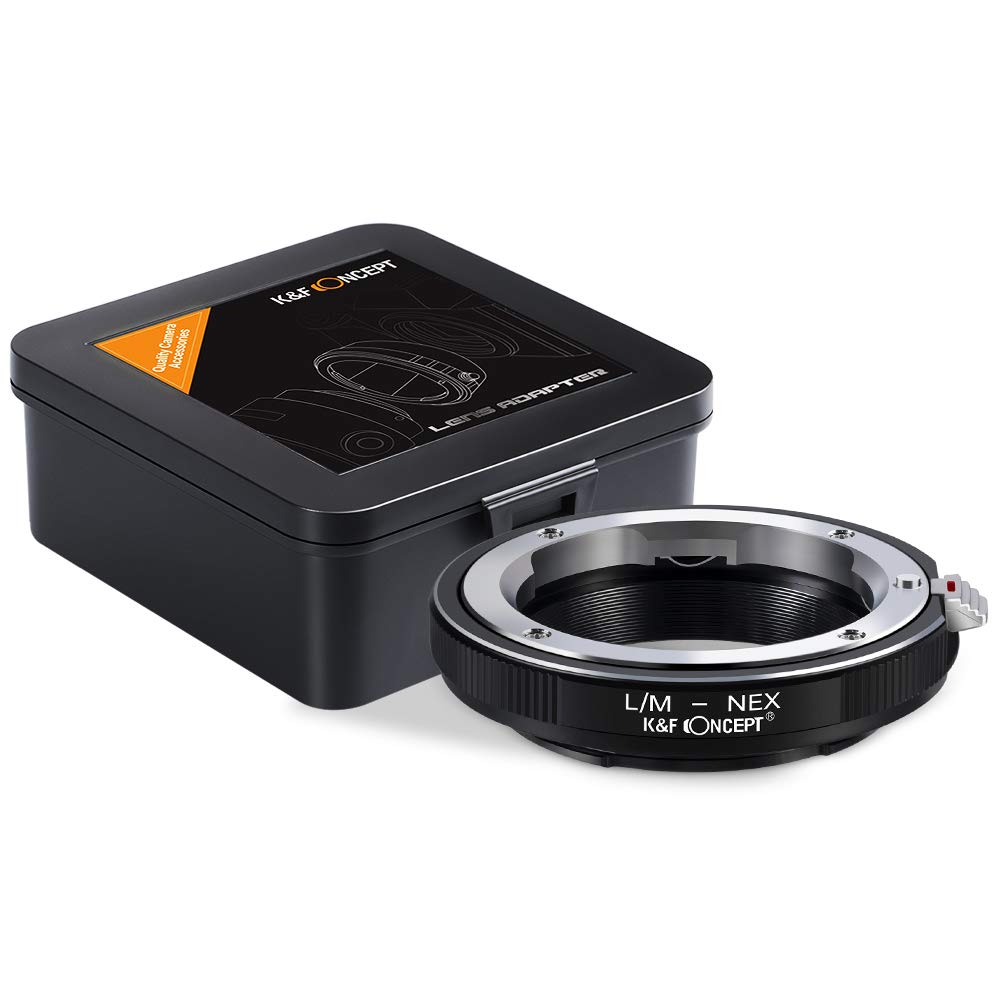 K&F Concept LM to NEX Adapter Compatible with Leica M Lens to Sony Alpha Nex E-Mount Camera Lens Mount Adapter