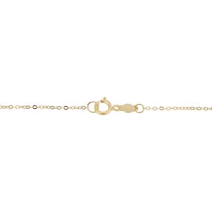 Kooljewelry 14k Tricolor Gold Triple Ring Necklace (18 inch)