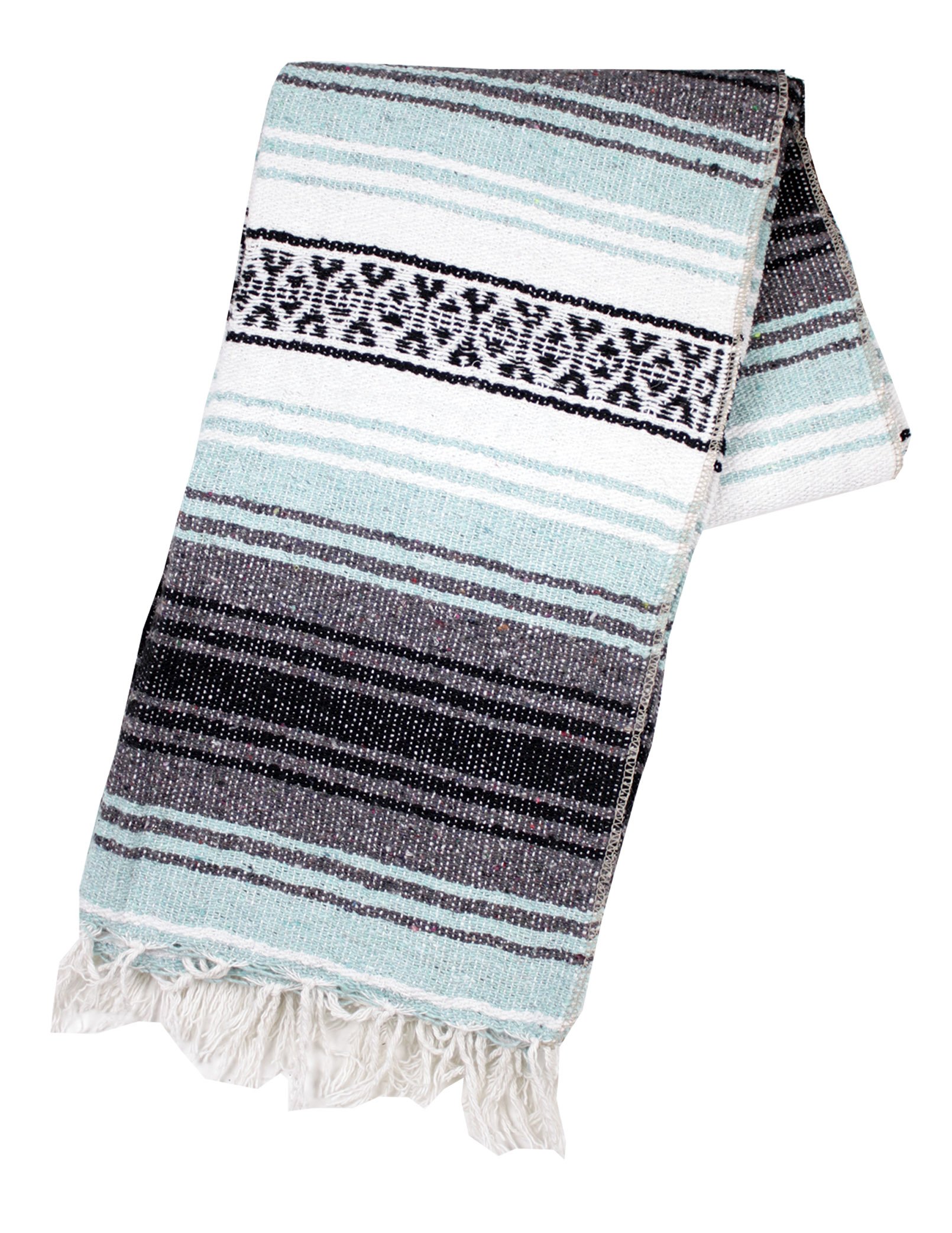 Canyon Creek Authentic Mexican Yoga Falsa Blanket (Sea Green)