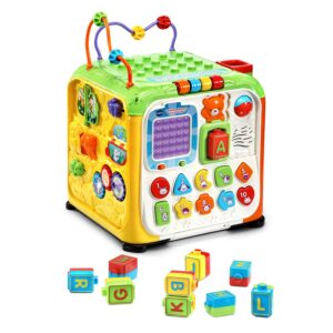 vtech ultimate alphabet activity cube, green, 12 months to 60 months, 1 piece