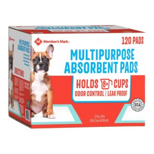 member's mark pet training pads, 23" x 24" (120 ct.)