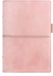 filofax domino soft personal organiser - pale pink