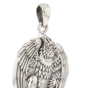 Jewelry Trends Sterling Silver Gryphon Griffin Gargoyle Pendant by Artist Jody Bergsma