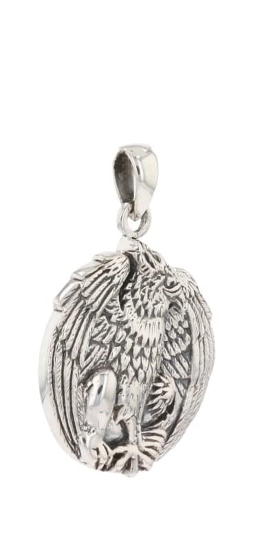 Jewelry Trends Sterling Silver Gryphon Griffin Gargoyle Pendant by Artist Jody Bergsma