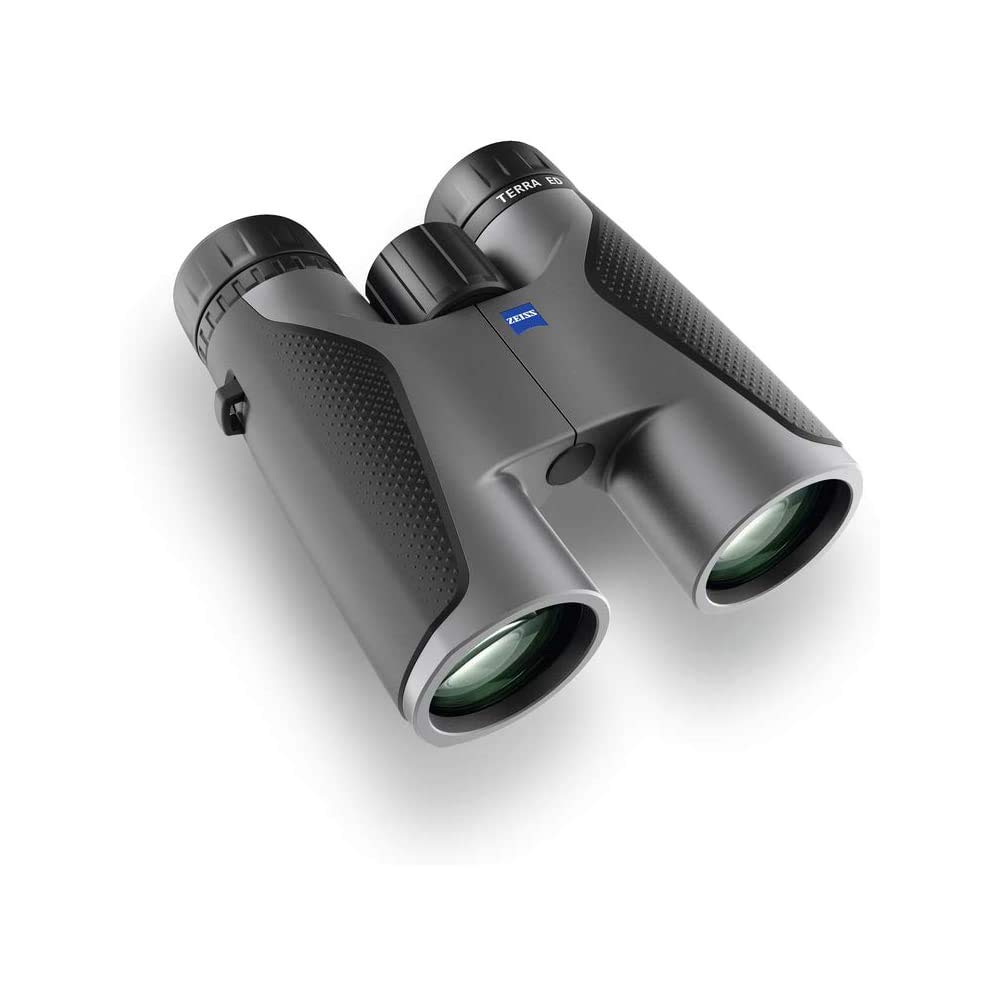 ZEISS Terra ED Binoculars 10x32 Waterproof, and Fast Focusing with Coated Glass for Optimal Clarity in all Weather Conditions for Bird Watching, Hunting, Sightseeing, Grey