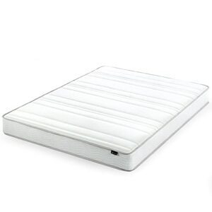 ZINUS 8 Inch Foam and Spring Mattress, Full, CertiPUR-US Certified Foams, Mattress in A Box, White