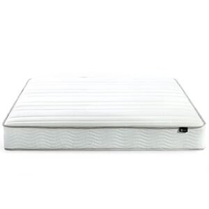 ZINUS 8 Inch Foam and Spring Mattress, Full, CertiPUR-US Certified Foams, Mattress in A Box, White