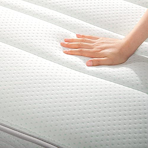 ZINUS 8 Inch Foam and Spring Mattress, Full, CertiPUR-US Certified Foams, Mattress in A Box, White