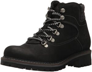 bos. & co. women's hartney hiking boot, black nubuck/boil wool, 36 m eu (5.5-6 us)