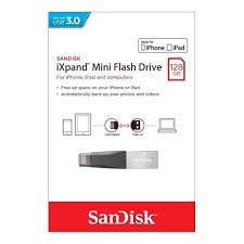 SanDisk 128GB USB 3.0 iXpand Mini Flash Drive Stick For iPhone 6 SE iPad