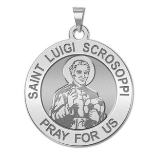 picturesongold.com saint luigi scrosoppi religious medal in - (sterling silver, medal only, 3/4 inch)