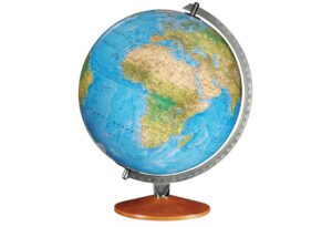 replogle odessa - blue ocean 2-way map, illuminated world globe, raised relief, up-to-date cartography, made in usa(12"/30cm diameter)