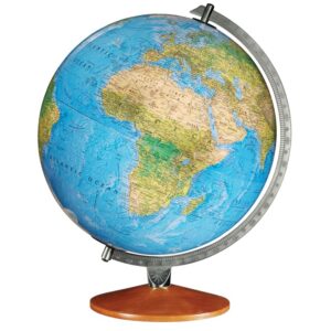 Replogle Odessa - Blue Ocean 2-way Map, Illuminated World Globe, Raised Relief, Up-to-Date Cartography, Made in USA(12"/30cm diameter)