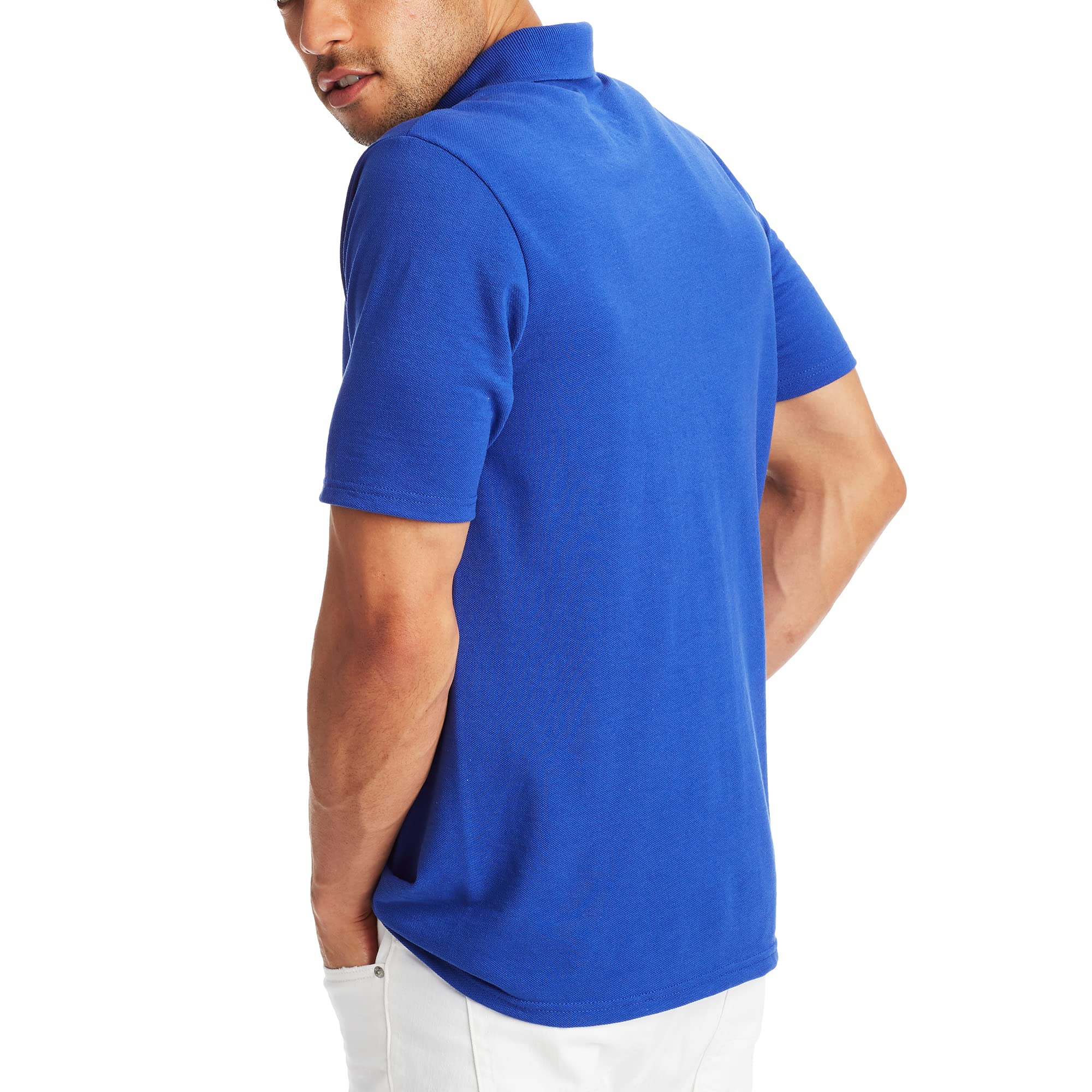 Hanes Men's Short Sleeve X-Temp W/ FreshIQ Polo, Deep Royal, 3X-Large