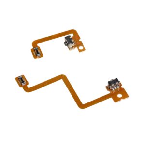 Timorn L R Shoulder Button with Flex Cable Repair Parts for 3DS Left Right Shoulder Button (2 Sets)