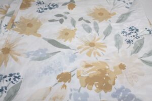 threshold floral shower curtain yellow/blue