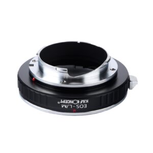 K&F Concept Lens Mount Adapter for Canon EOS EF Mount Lens to Leica M Lens Camera Body