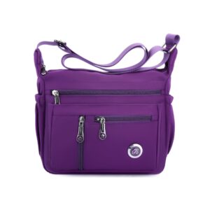 fabuxry purses and shoulder handbags for women crossbody bag messenger bags (purple)