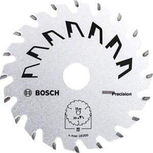 bosch 1x circular saw blade precison (for wood, Ø 85 x 1.1/0.7 x 15 mm, 20 teeth, atb, accessories for circular saws)