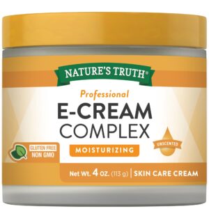 Vitamin E Cream Complex | with Vitamin A & D | 4 oz | Moisturizing Skin Care Cream | by Nature's Truth