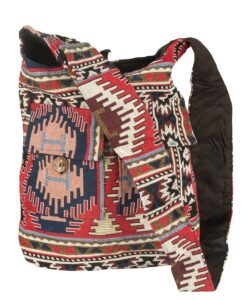 tribe azure hobo oversize shoulder bag messenger crossbody aztec purse travel shopping beach market casual